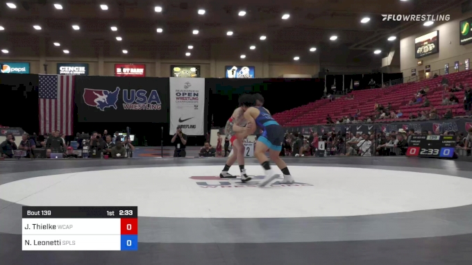 63 kg Semis - Jesse Thielke, Army (WCAP) vs Nicholas Leonetti, Suples ...