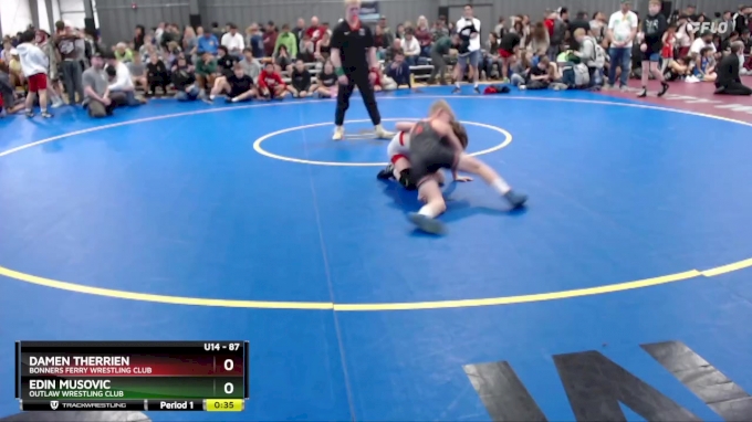 87 Lbs Cons Round 1 Edin Musovic Outlaw Wrestling Club Vs Damen Therrien Bonners Ferry