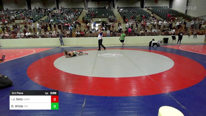 88 lbs 3rd Place - Jase Seto, Harris County Wrestling Club vs Greyson ...