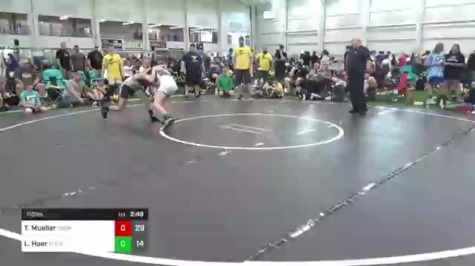 110 lbs Round 4 - Trevor Mueller, Team Gotcha vs Logan Haer, Donahue W.A.