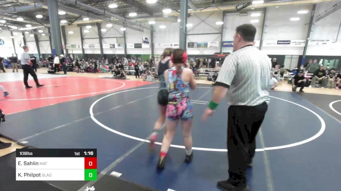 109 lbs Rr Rnd 2 - Emily Sahlin, Mat Demon WC vs Kailaya Philpot ...