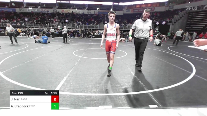 122 lbs Semifinal - Josiah Neri, Badboyz vs Ajay Braddock, CIWC Team ...