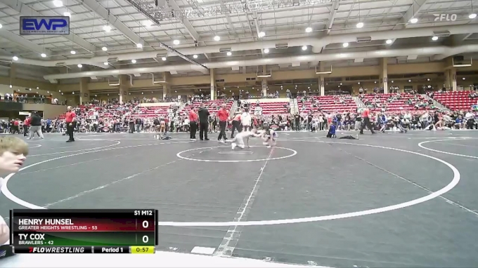 64 lbs 1st Place Match - Ty Cox, Brawlers vs Henry Hunsel, Greater ...
