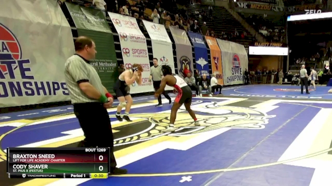 190 Class 1 lbs Cons. Round 2 - Cody Shaver, St. Pius X (Festus) vs ...