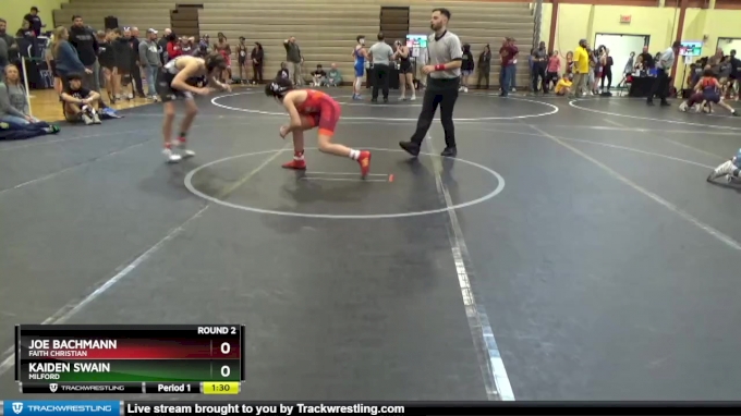 106 lbs Round 2 - Joe Bachmann, Faith Christian vs Kaiden Swain, Milford