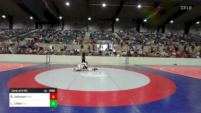 130 lbs Consi Of 8 #2 - Bradlee Johnson, Grindhouse Wrestling vs Luke ...
