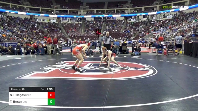 132 lbs Round Of 16 - Sam Hillegas, North Hills vs Travis Brown, Liberty