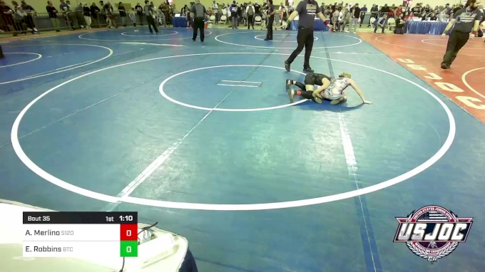 64 lbs Round Of 16 - Angelo Merlino, 512 Outlaw Wrestling vs Ella ...