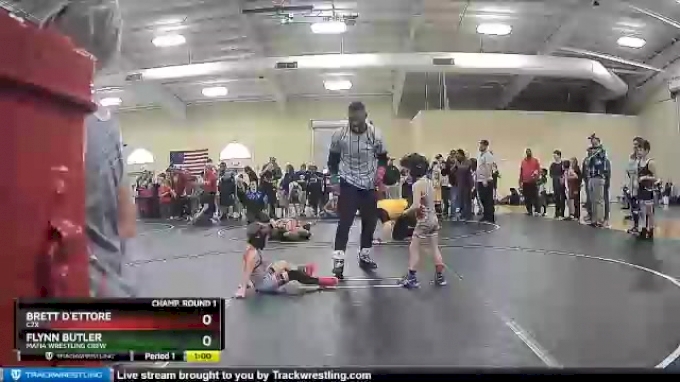 44 lbs Champ. Round 1 - Flynn Butler, Mafia Wrestling Crew vs Brett D ...