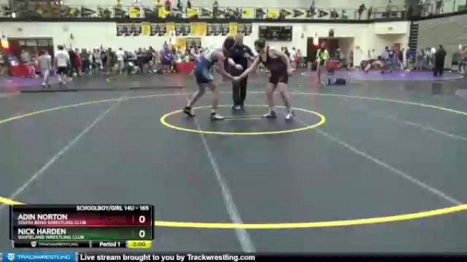 165 lbs Quarterfinal - Adin Norton, South Bend Wrestling Club vs Nick ...