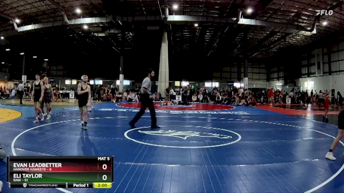95 lbs Round 3 (6 Team) - Eli Taylor, RAW vs Evan Leadbetter, HANOVER ...