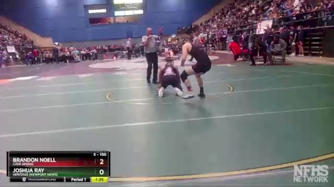 3 - 150 lbs Champ. Round 1 - Brandon Noell, Cave Spring vs Joshua Ray ...
