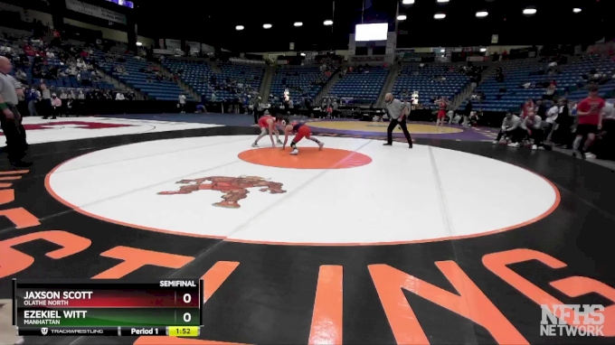 6A - 113 lbs Semifinal - Ezekiel Witt, Manhattan vs Jaxson Scott ...