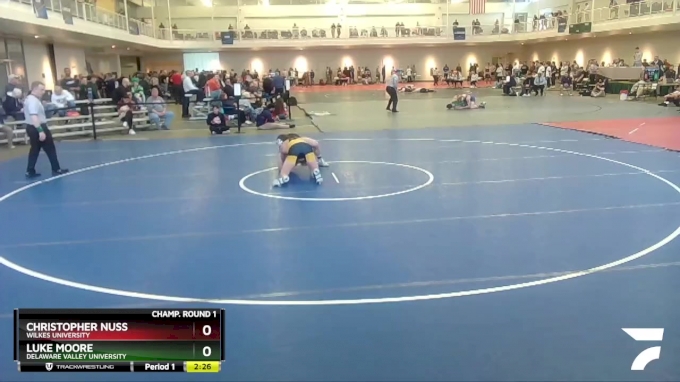 174 lbs Champ. Round 1 - Luke Moore, Delaware Valley University vs ...