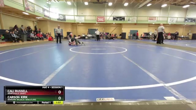 115-120 lbs Round 4 - Cali Russell, WENTZVILLE (WWF) vs Carson Kirk ...
