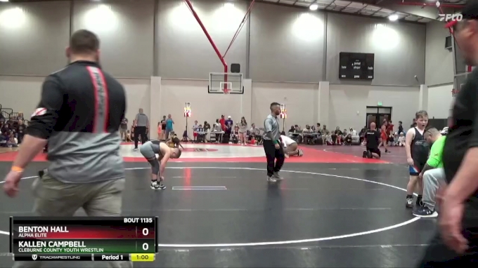 103 lbs Cons. Semi - Kallen Campbell, Cleburne County Youth Wrestlin vs ...