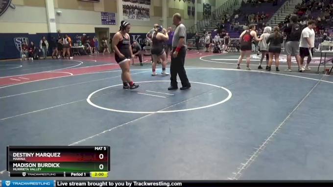 235 lbs Champ. Round 2 - Madison Burdick, Murrieta Valley vs Destiny ...