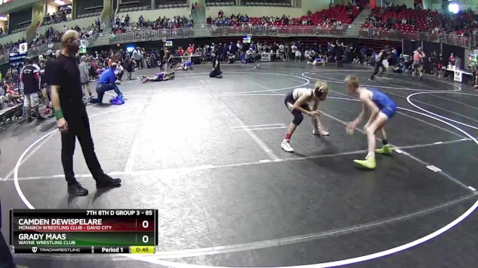 85 lbs Champ. Round 2 - Grady Maas, Wayne Wrestling Club vs Camden ...