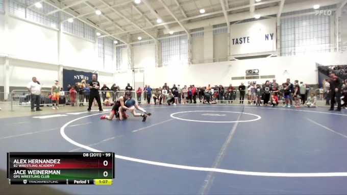 99 lbs Quarterfinal - Alex Hernandez, B2 Wrestling Academy vs Jace ...