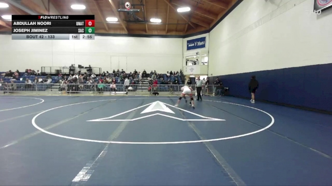 133 lbs Quarterfinal - Joseph Jiminez, Sacramento State University vs ...