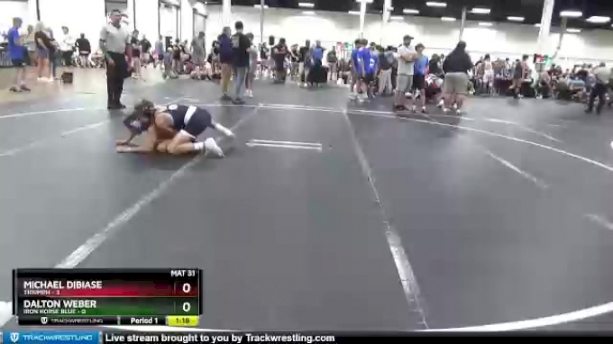 106 lbs Round 3 (8 Team) - Dalton Weber, Iron Horse Blue vs Michael ...