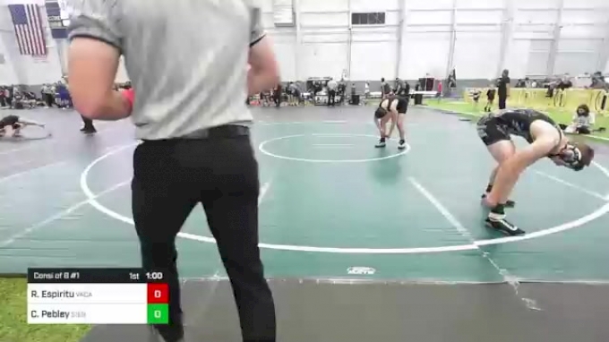 123 lbs Consi Of 8 #1 - Ryan Espiritu, Vacaville WC vs Christian Pebley ...
