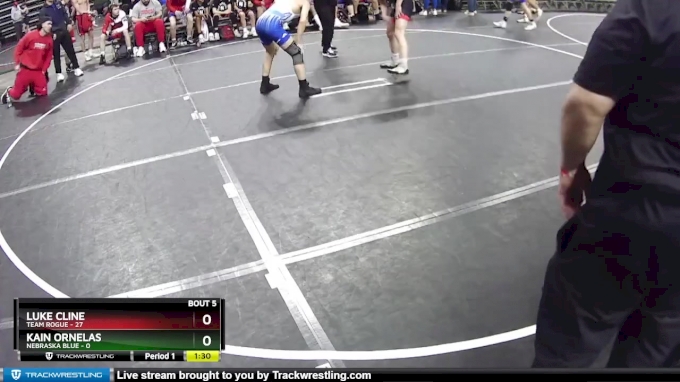 117 lbs Round 2 (6 Team) - Kain Ornelas, Nebraska Blue vs Luke Cline ...