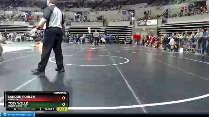 93 lbs Semis (4 Team) - Toby Welle, Holdingford vs Landon Pohlen, Minneota