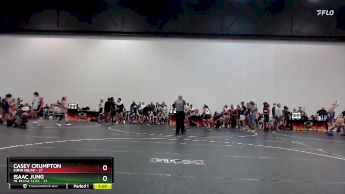 105 lbs Round 8 (10 Team) - Casey Crumpton, Bomb Squad vs Isaac Jung ...