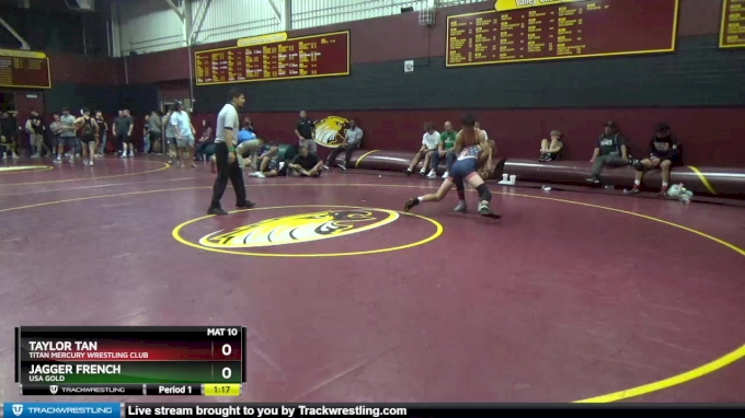 133 lbs Cons. Round 4 - Taylor Tan, Titan Mercury Wrestling Club vs ...