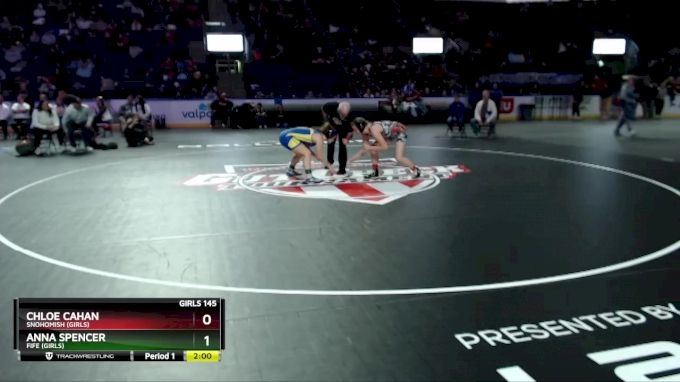 Girls 145 lbs 1st Place Match - Anna Spencer, Fife (Girls) vs Chloe ...