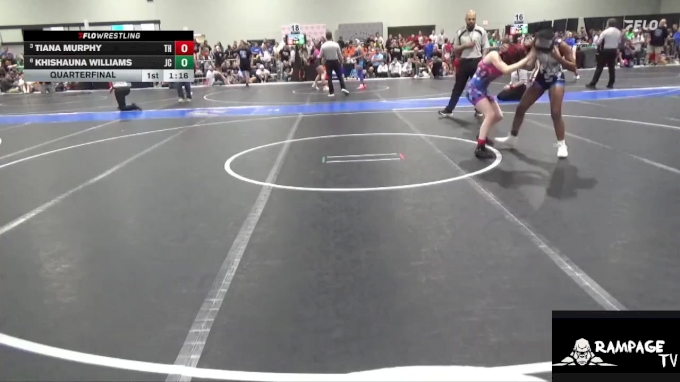 100 lbs Quarterfinal - Tiana Murphy, Team Haysville vs Khishauna ...
