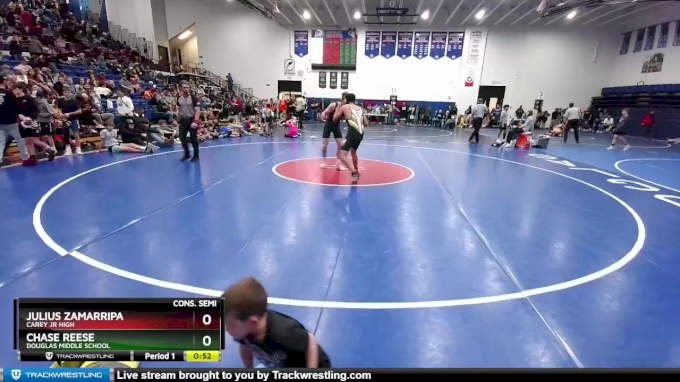 145 lbs Cons. Semi - Chase Reese, Douglas Middle School vs Julius ...