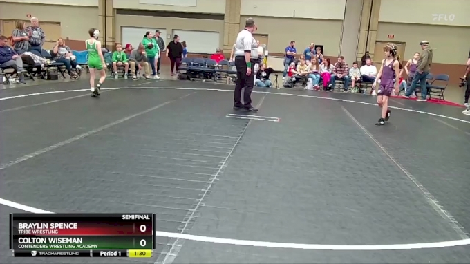 72 lbs Semifinal - Braylin Spence, Tribe Wrestling vs Colton Wiseman ...