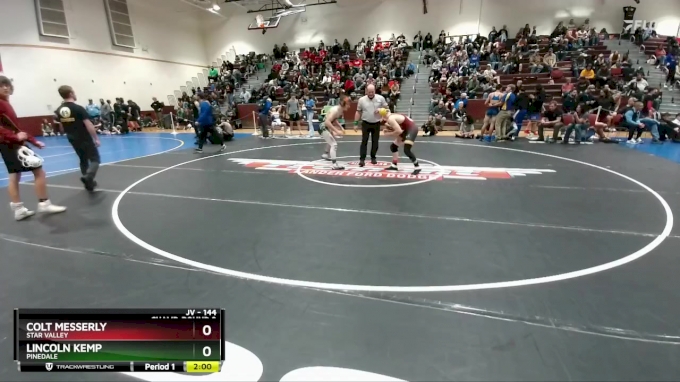 144 lbs Champ. Round 2 - Lincoln Kemp, Pinedale vs Colt Messerly, Star ...