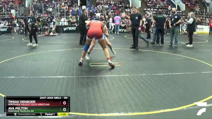 155 lbs Semifinal - Ava Pelton, Montague Wildcats WC vs Timiah DenBoer ...