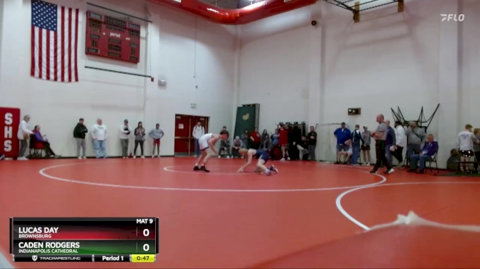 132 lbs Champ. Round 3 - Caden Rodgers, Indianapolis Cathedral vs Lucas ...