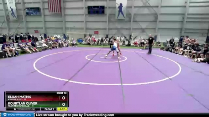 195 lbs Quarters & 1st Wb (16 Team) - Elijah Mathis, Kansas Blue vs ...