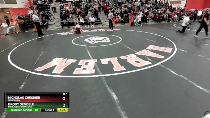 157 lbs 3rd Place Match - Nicholas Cheshier, WAUCONDA vs Brody Sendele ...