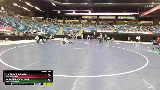 165 lbs Cons. Round 5 - 12 Trace Braun, Southeastern vs 6 Shadrick ...