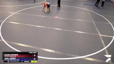 74 lbs Cons. Semi - Lucas Stevens, Kingdom Wrestling vs Ivan Larsen, MN ...