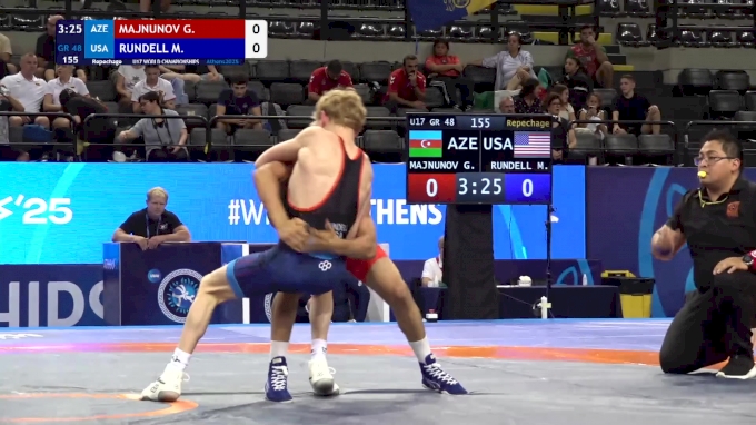 48 kg Repechage - Gurban Majnunov, Azerbaijan vs Michael Rundell ...