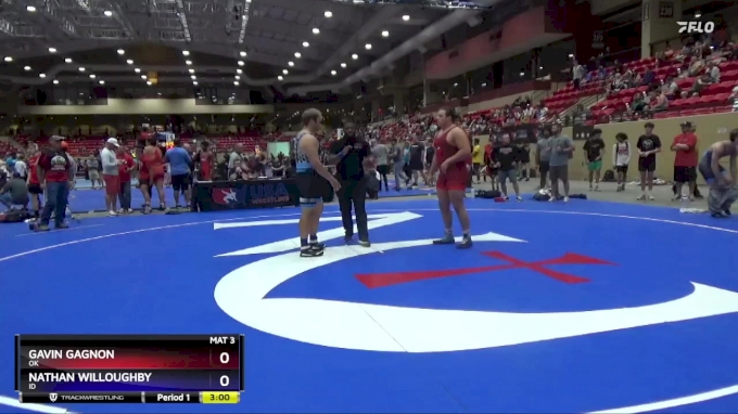 285 lbs 1st Place Match - Gavin Gagnon, OK vs Nathan Willoughby, ID