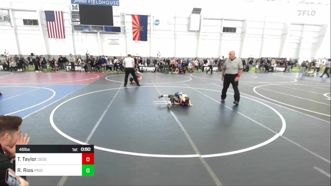 46 lbs Quarterfinal - Tillman Taylor, Desert Dogs vs Richie Rios, Pride ...