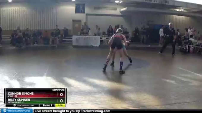 92 lbs Semis & 3rd Wb (16 Team) - Connor Simons, Utah vs Riley Sumner ...