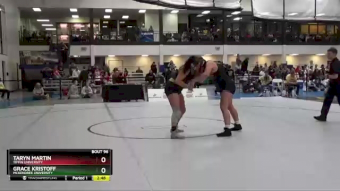 170 lbs Champ. Round 2 - Taryn Martin, Tiffin University vs Grace ...