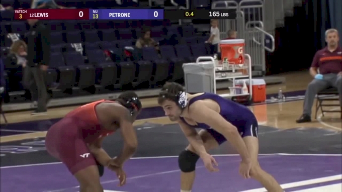 165 lbs Mekhi Lewis, Virginia Tech vs Anthony Petrone, Northwestern