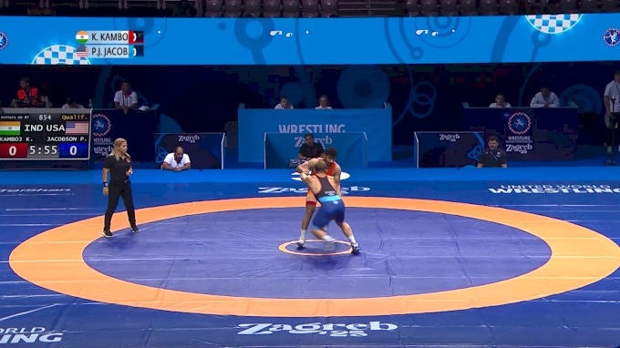 87 kg Qualif. - Karan Kamboj, India vs Payton Jon Jacobson, United States