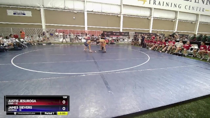 138 lbs Placement Matches (16 Team) - Justis Jesuroga, Iowa vs James ...