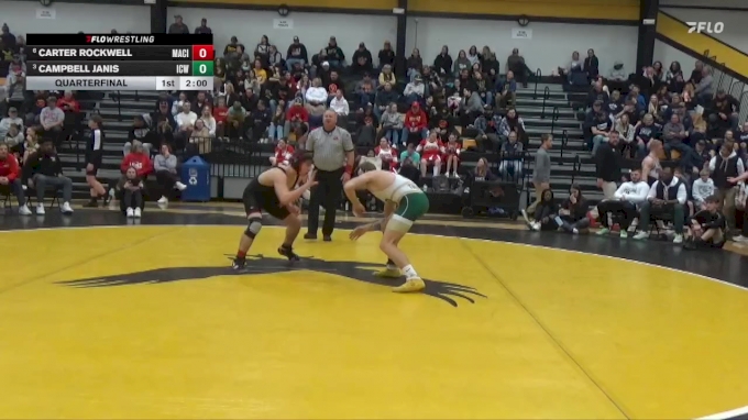 157 lbs Quarterfinal - Campbell Janis, Iowa City, West vs Carter ...